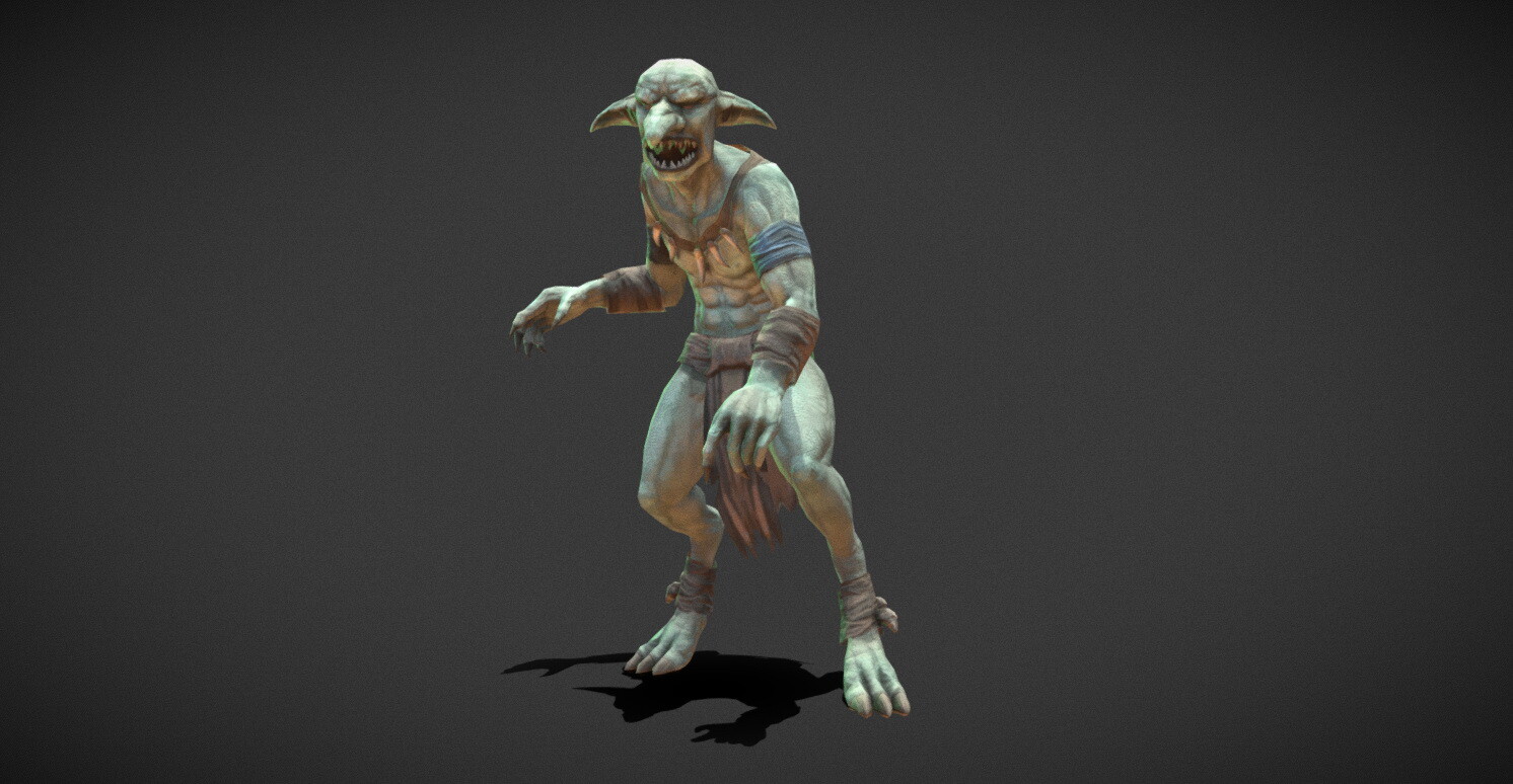 ArtStation - Fantasy Creature - Combat Goblin | Game Assets