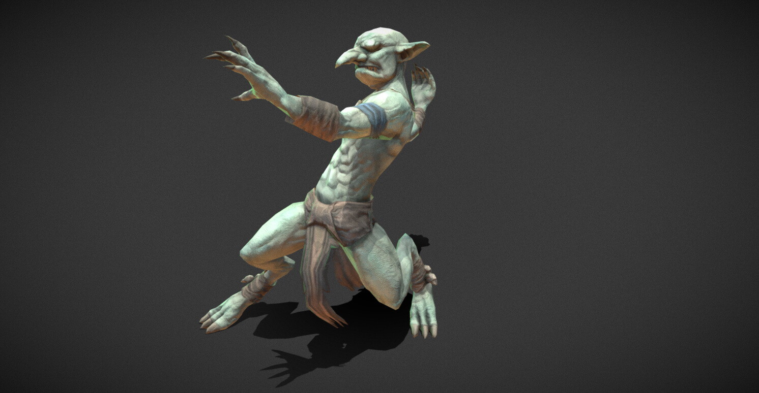 ArtStation - Fantasy Creature - Combat Goblin | Game Assets