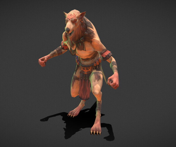 ArtStation - Fantasy Creature - Combat RatMan | Game Assets