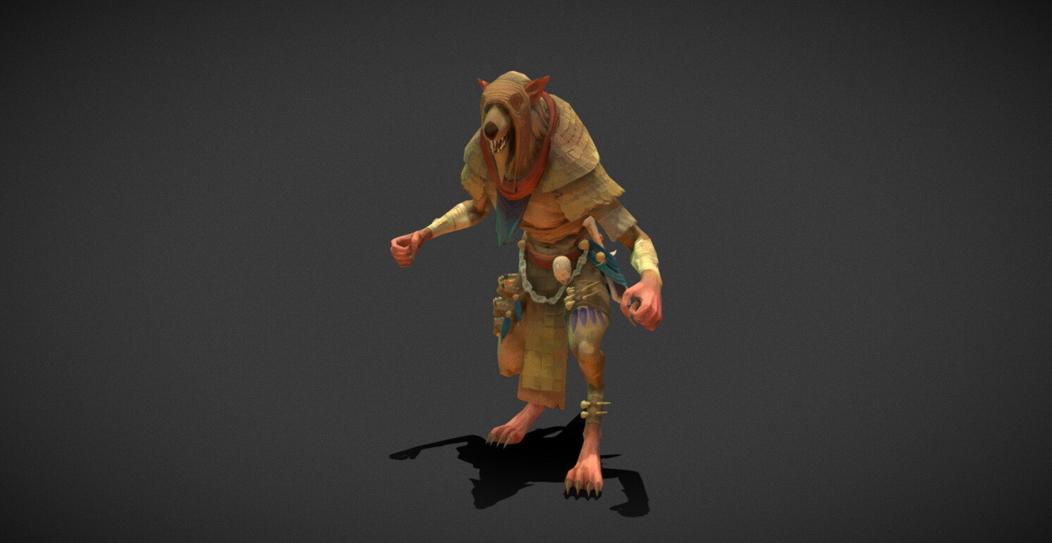 ArtStation - Fantasy Creature - Combat RatMan | Game Assets