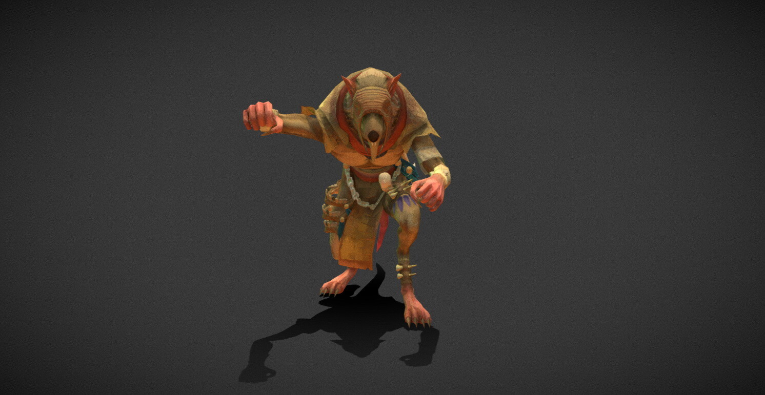 ArtStation - Fantasy Creature - Combat RatMan | Game Assets