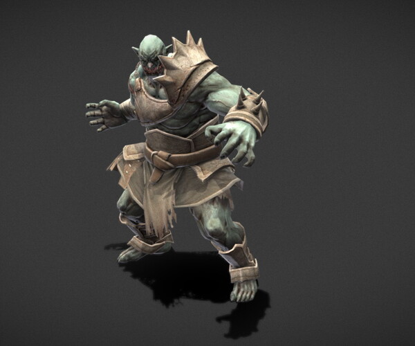 ArtStation - Fantasy Creature - Combat Troll | Game Assets