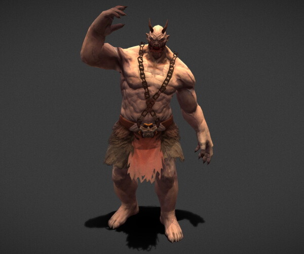 ArtStation - Fantasy Creature - Combat Troll | Game Assets