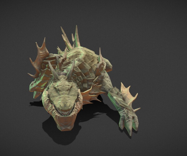 ArtStation - Fantasy Creature - Crocodile | Game Assets