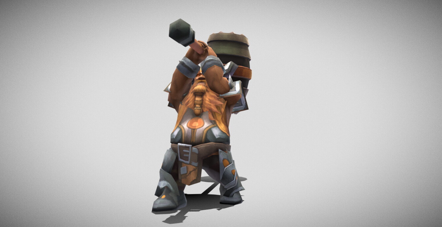 ArtStation - Dungeon Fantasy Monster - Hammer Viking | Game Assets
