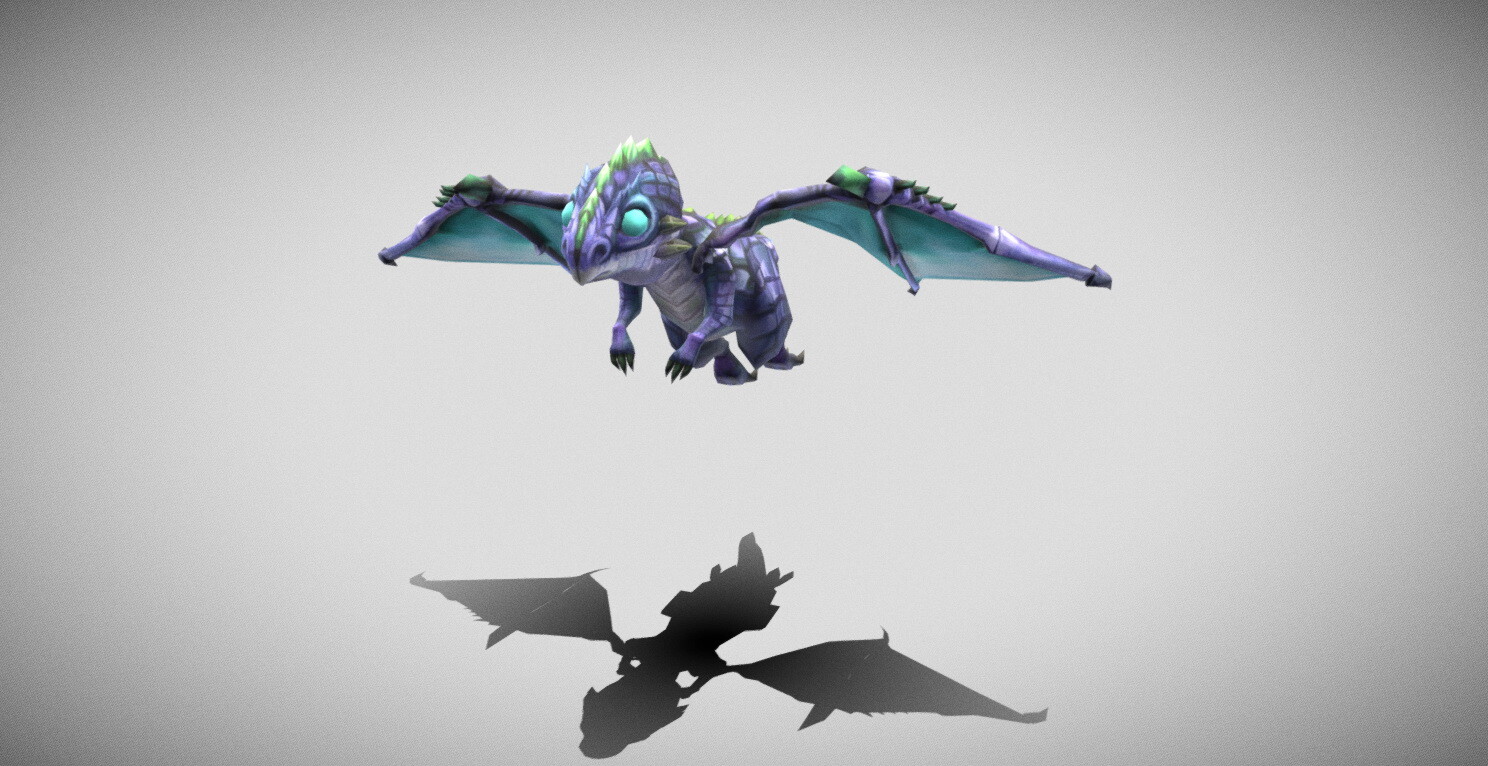 ArtStation - Dungeon Fantasy Monster - Small Dragon | Game Assets