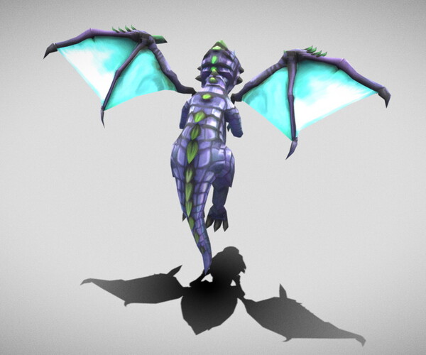 ArtStation - Dungeon Fantasy Monster - Small Dragon | Game Assets