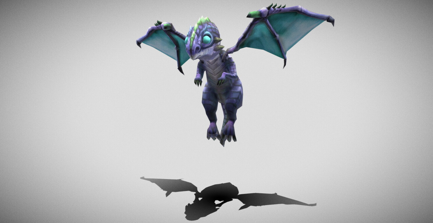 ArtStation - Dungeon Fantasy Monster - Small Dragon | Game Assets