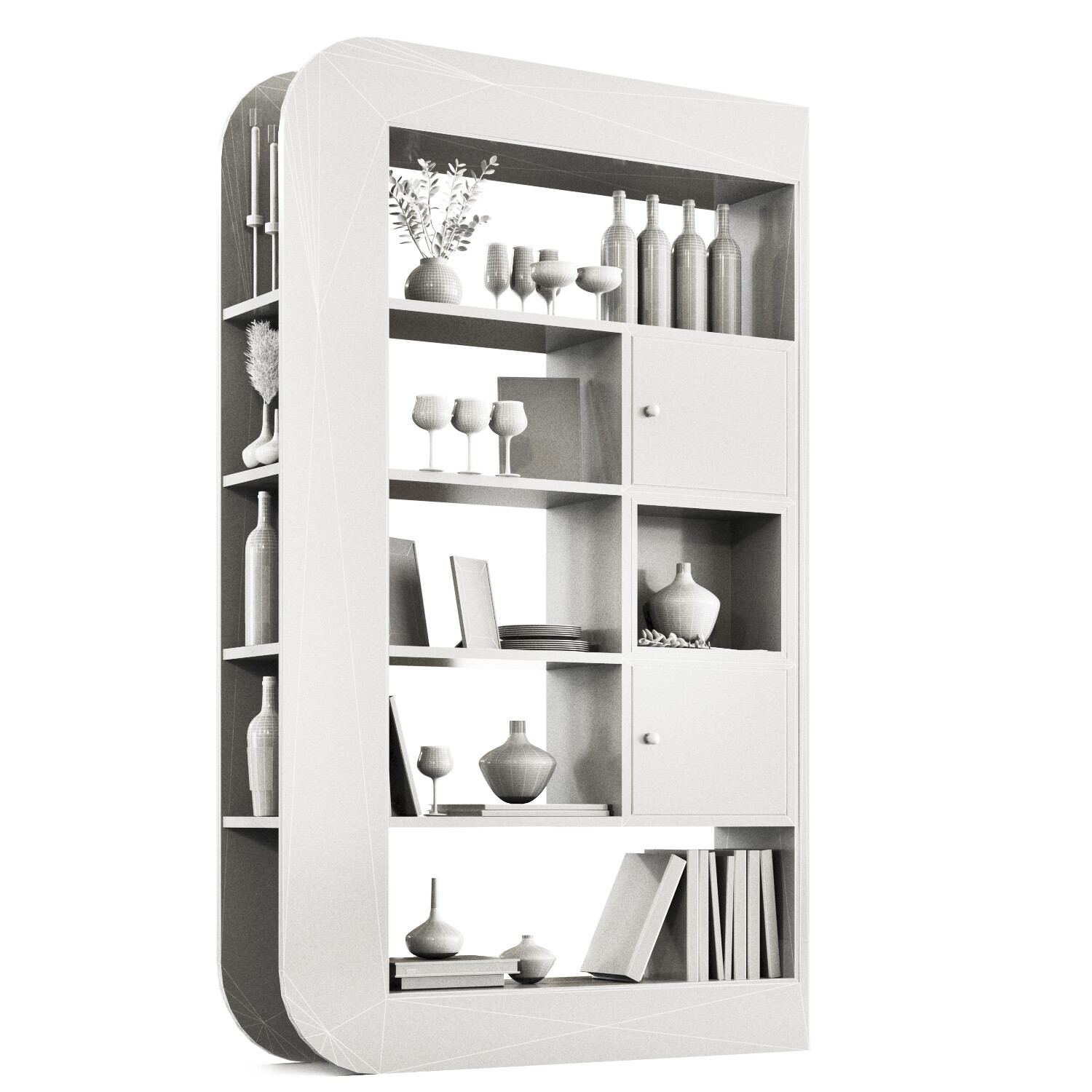 ArtStation - Decorative Shelves-partition rack shelf | Resources