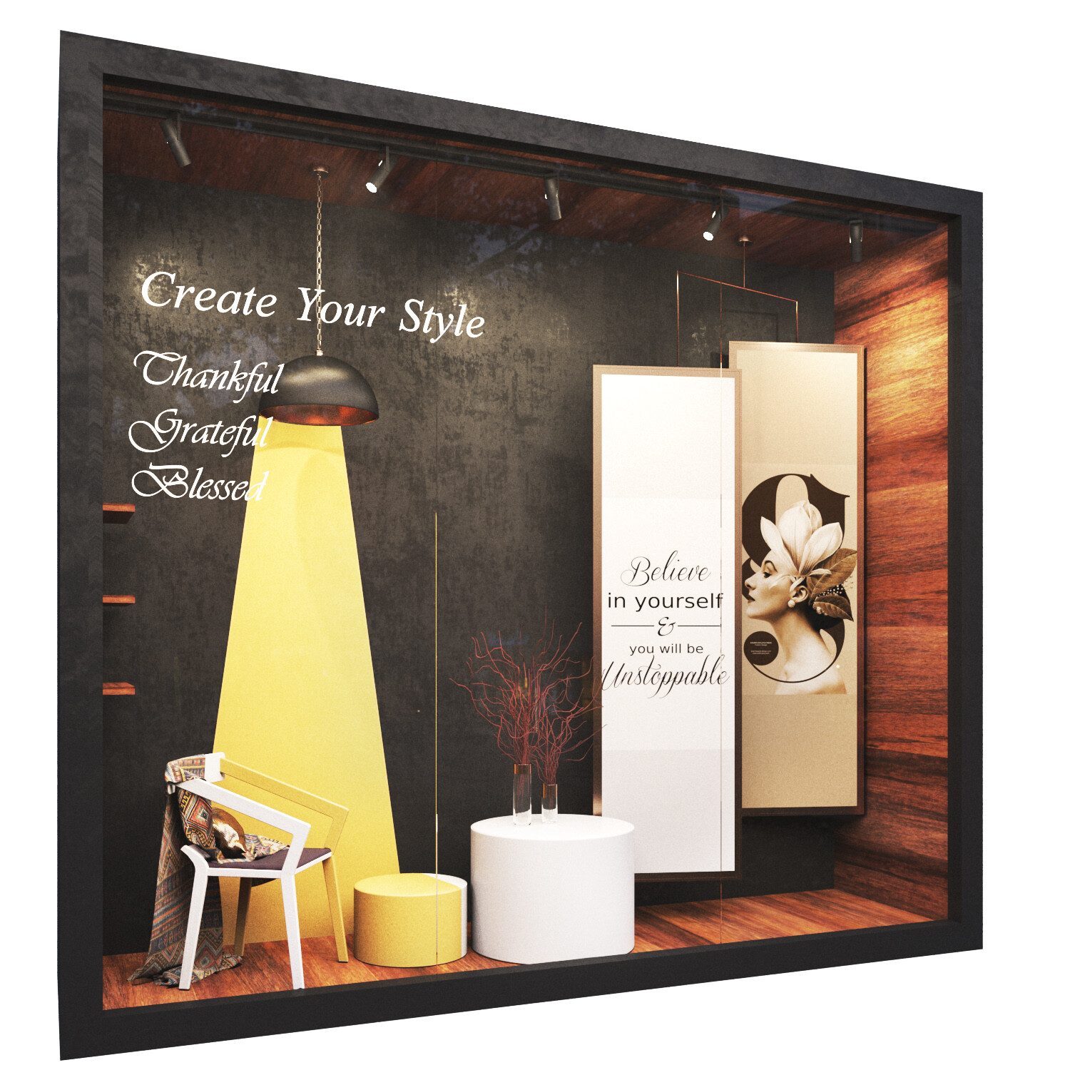 ArtStation - shop, store, shop decor, shop window, boutique, shelf mall ...