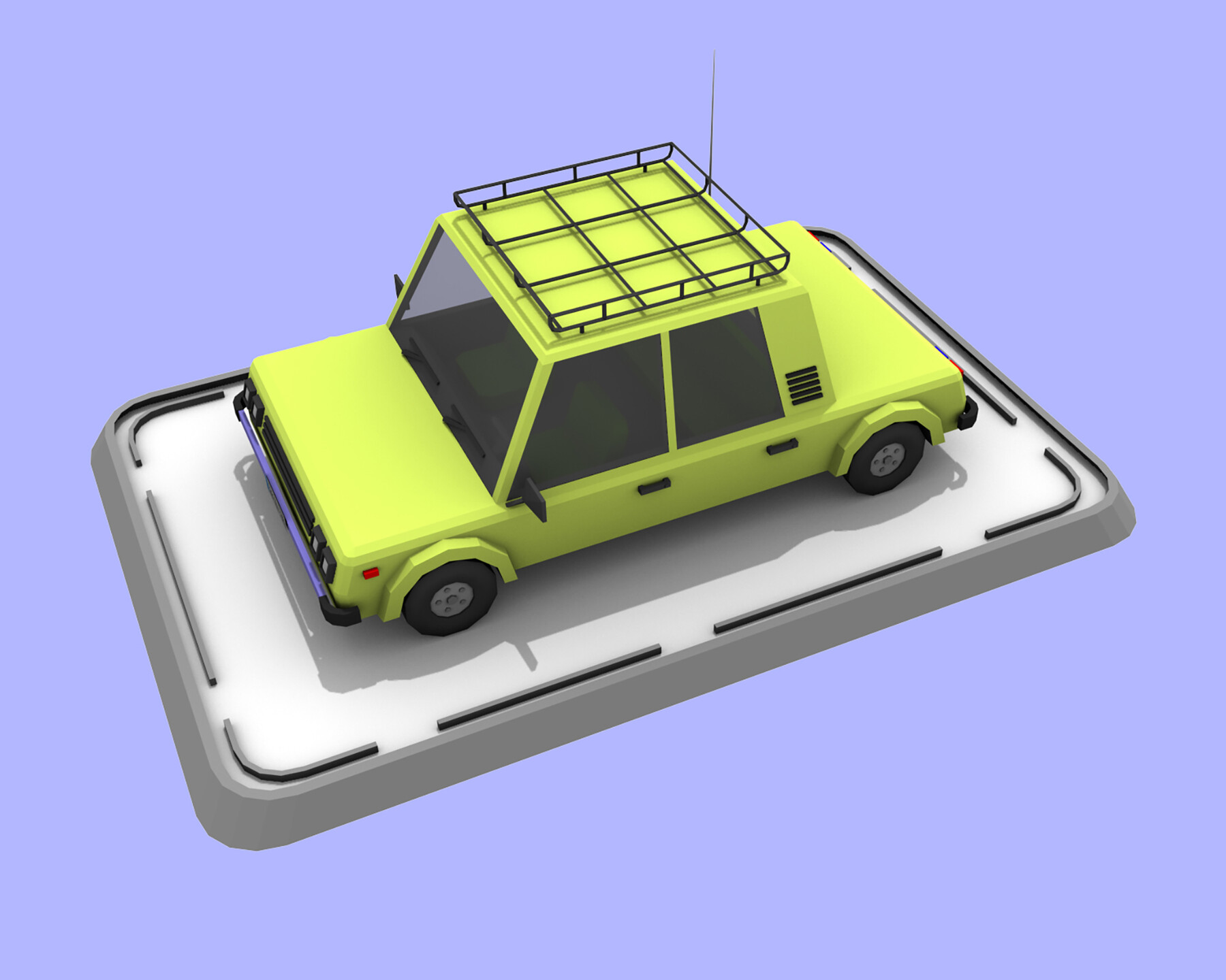 ArtStation - Cartoon Low Poly Car | Resources