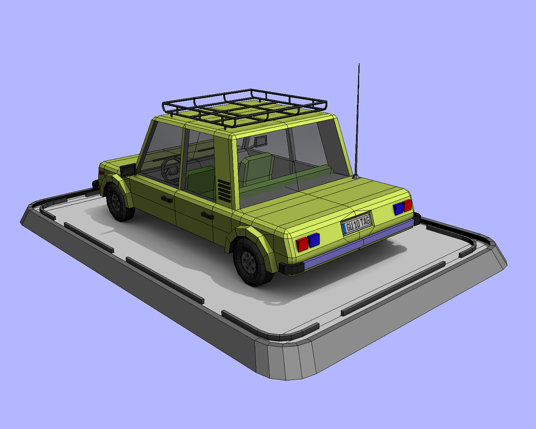 ArtStation - Cartoon Low Poly Car | Resources