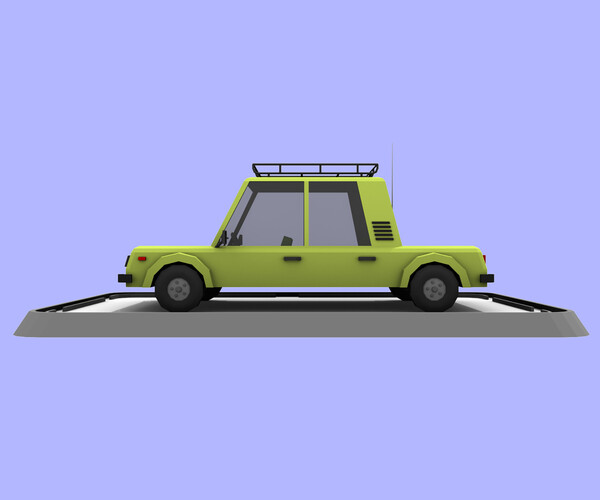 ArtStation - Cartoon Low Poly Car | Resources