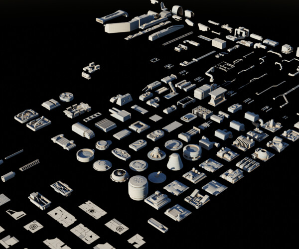 ArtStation - KitBashing Greeble Set | Resources