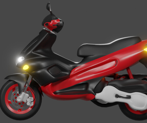 ArtStation - Gilera 180 3D Model | Game Assets