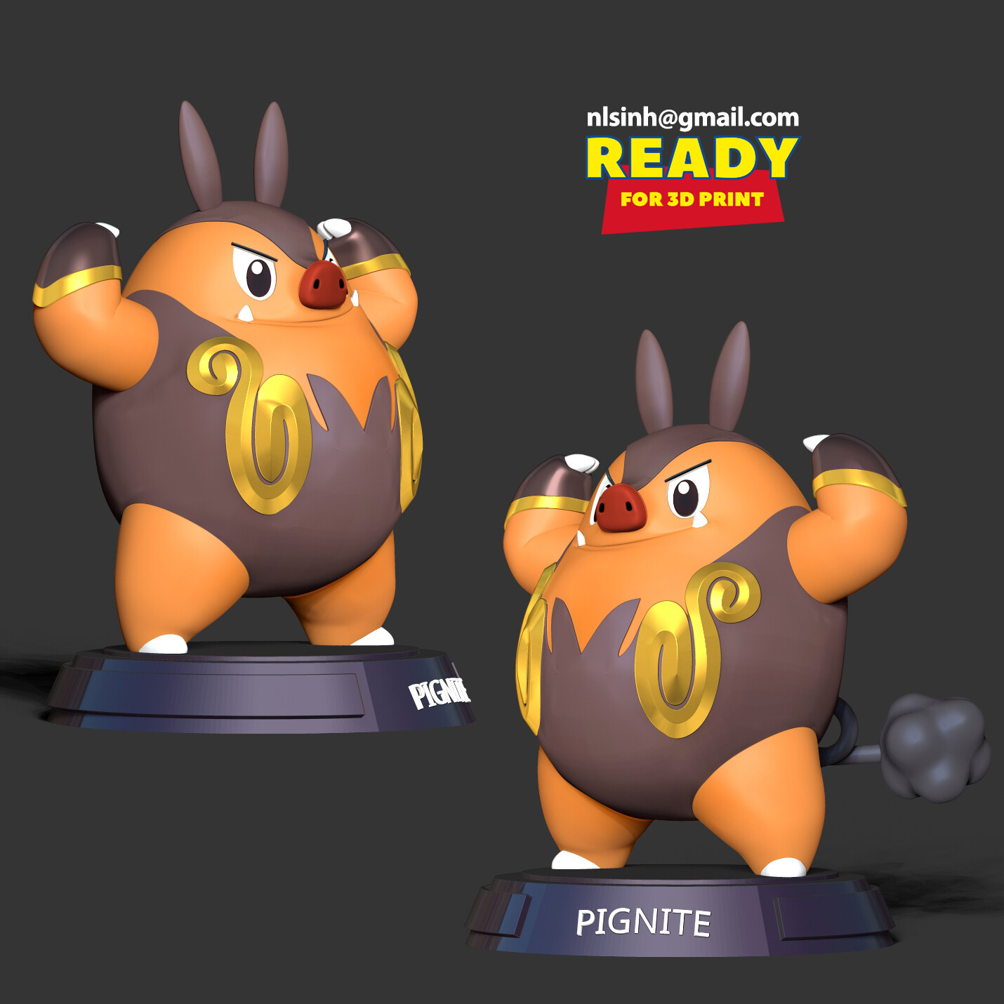 ArtStation - Pignite - Pokemon Fanart | Resources