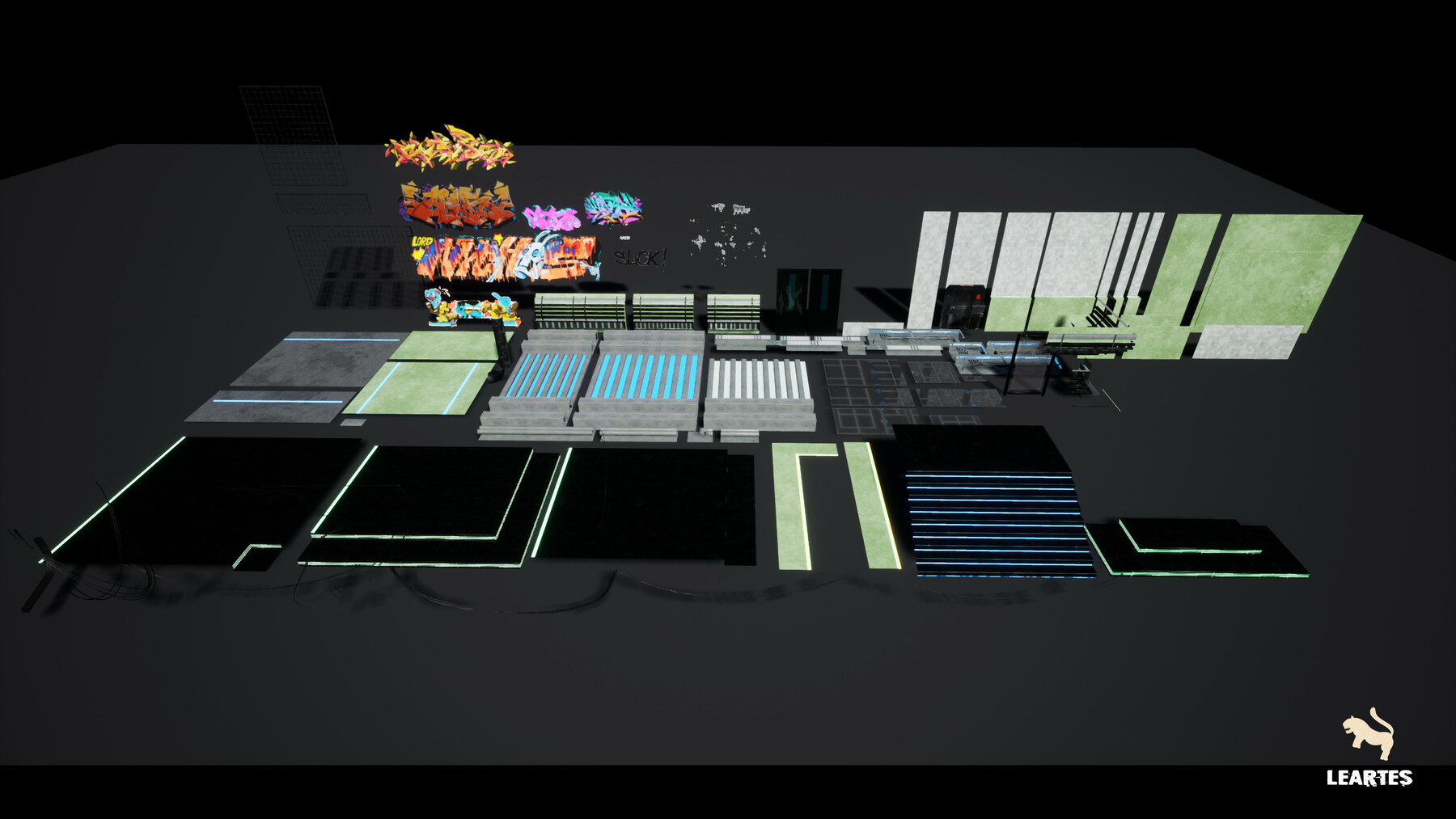 ArtStation - Cyberpunk Night Club Environment | Game Assets