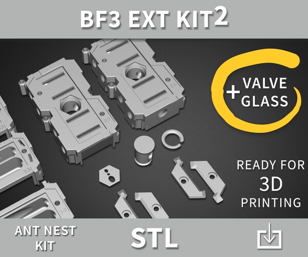 ArtStation - 3D model BF3 ext KIT2 valve and glass for Ant Nest ...