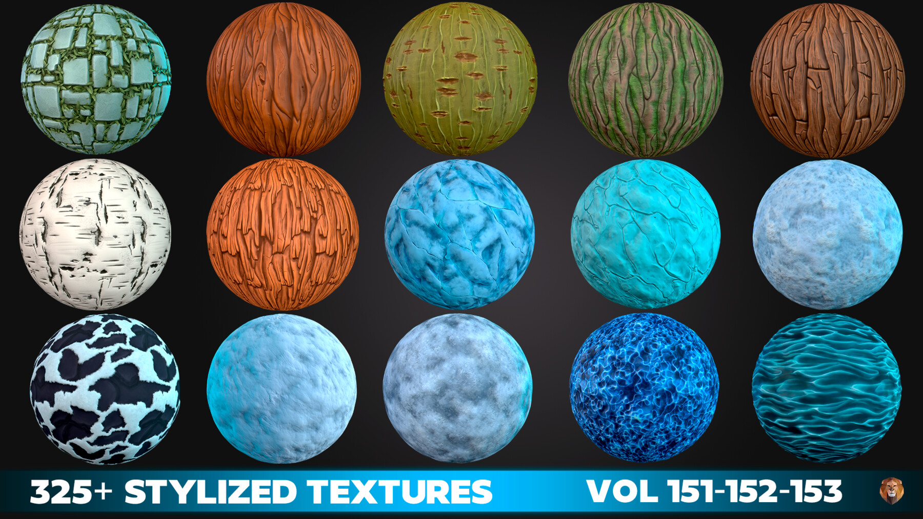 ArtStation - 325+ Stylized Textures - Mega Bundle Part 3 | Game Assets