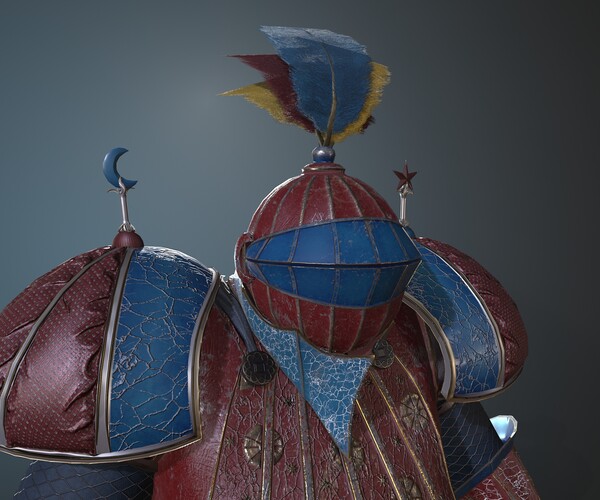 ArtStation - Rottund knight Low-poly 3D model | Game Assets