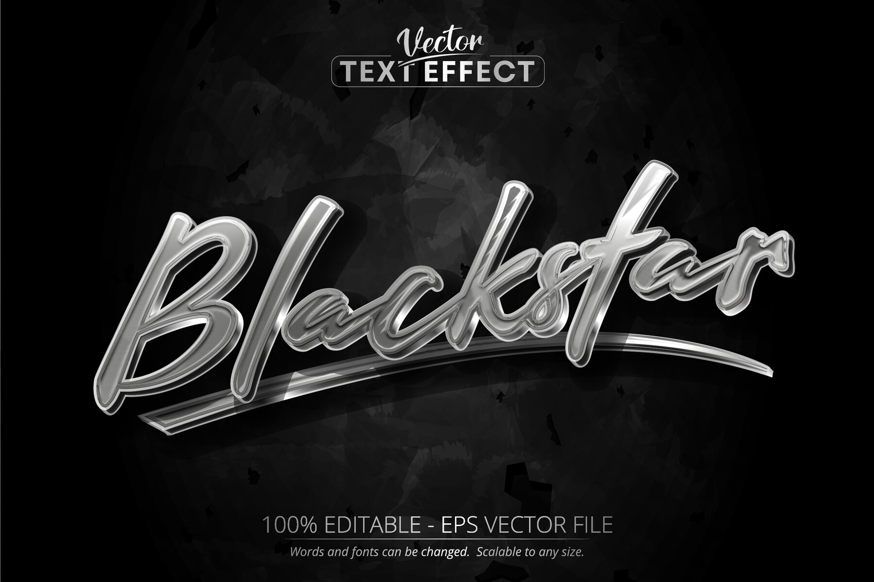 ArtStation - Silver editable text effect, shiny luxury silver color and ...