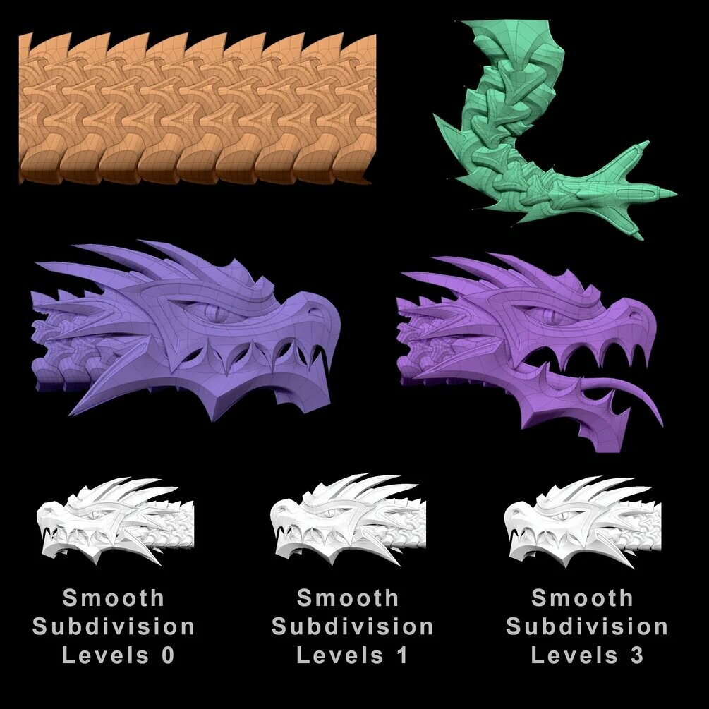 ArtStation - IMM Brush «Dragon» for Zbrush | Brushes