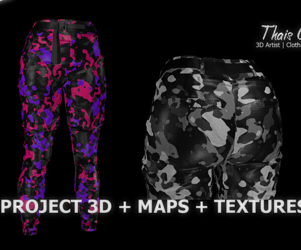 ArtStation - CARGO PANTS | MD, BLENDER, SP, C4D | PROJECT + MAPS + 7 ...