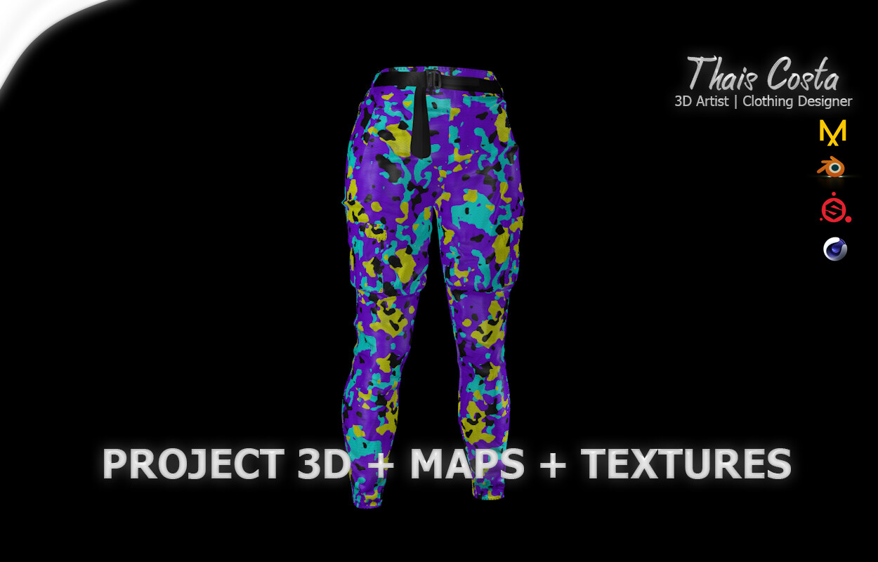 ArtStation - CARGO PANTS | MD, BLENDER, SP, C4D | PROJECT + MAPS + 7 ...