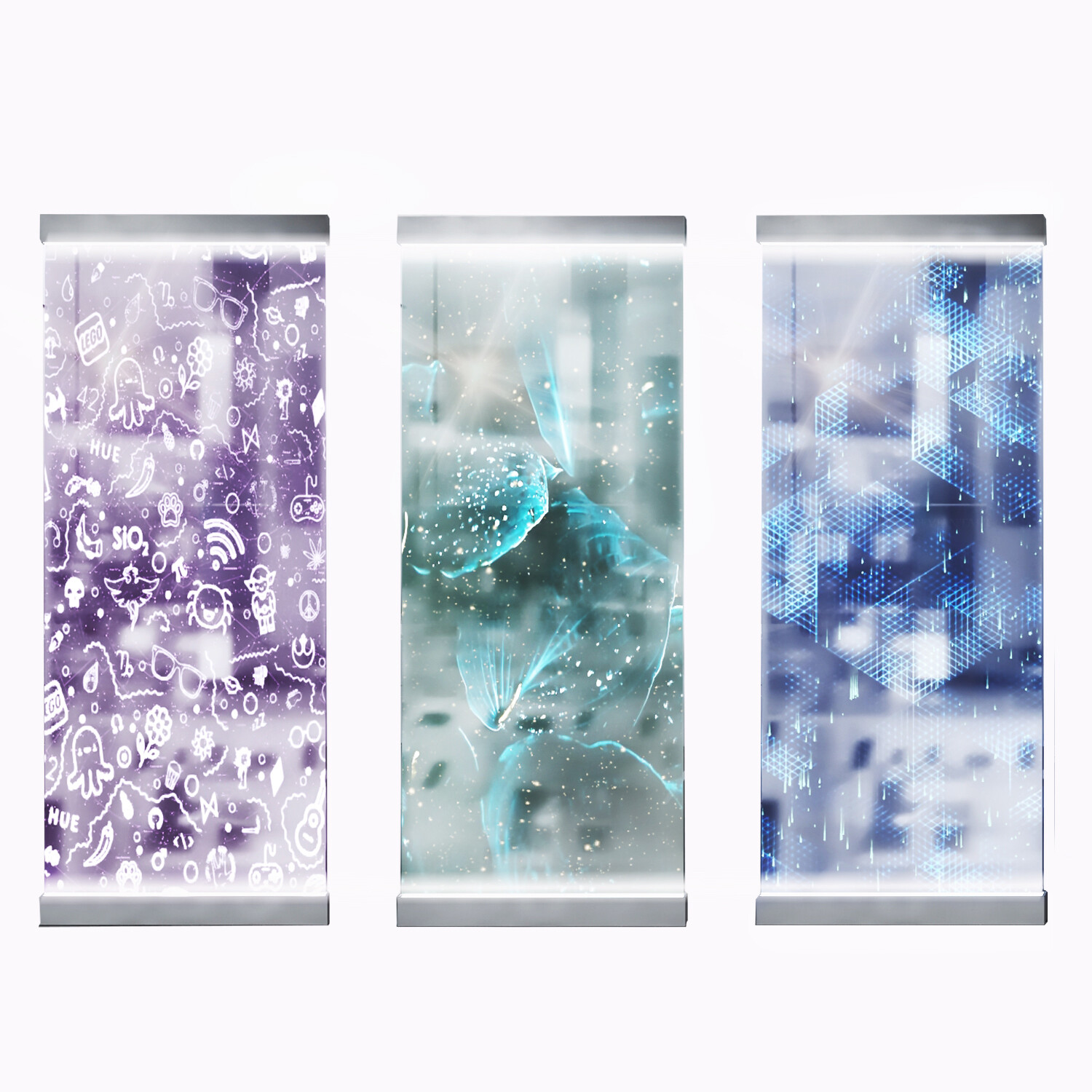 ArtStation - glass partition panel display | Resources