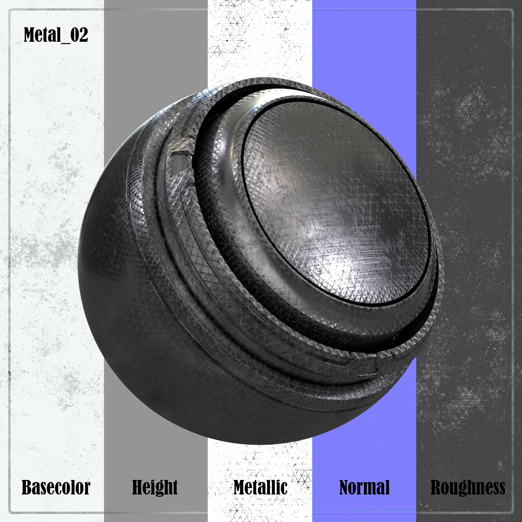 ArtStation - Pack 28 metal smart material VOL-01 | Game Assets
