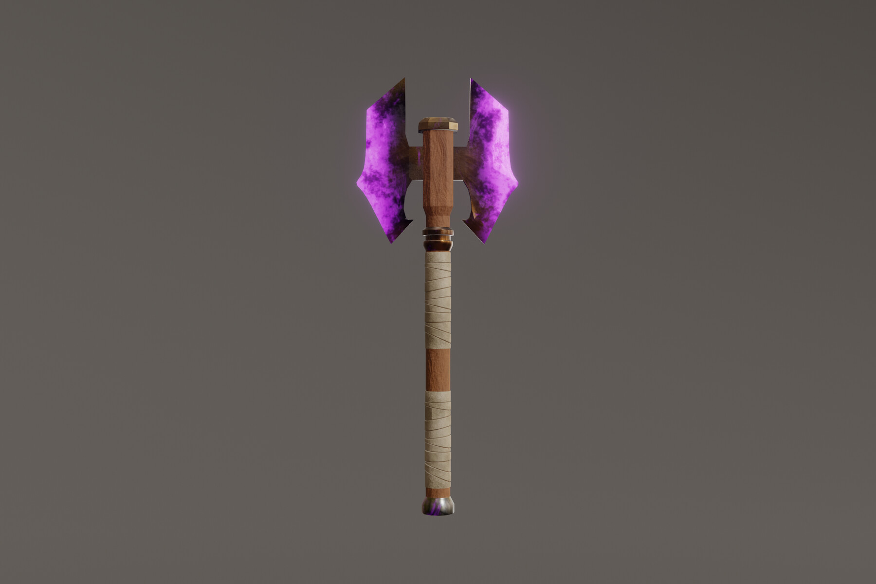 ArtStation - Shadow Double Bit Axe - Model 01 | Game Assets