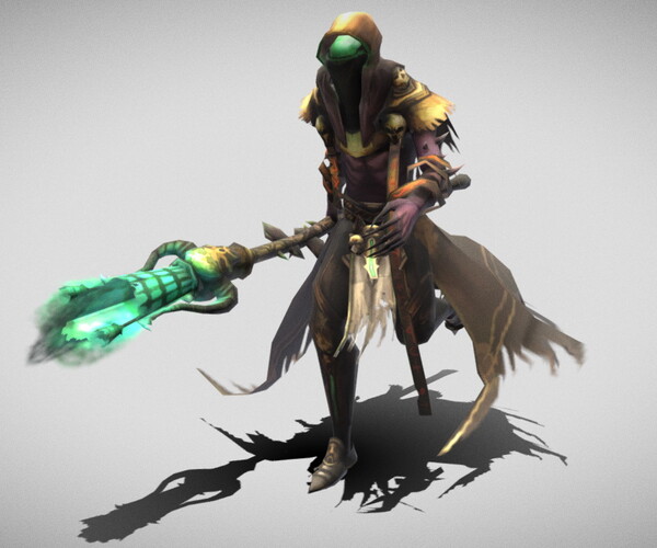 ArtStation - Dungeon Fantasy Monster - Necromancer | Game Assets