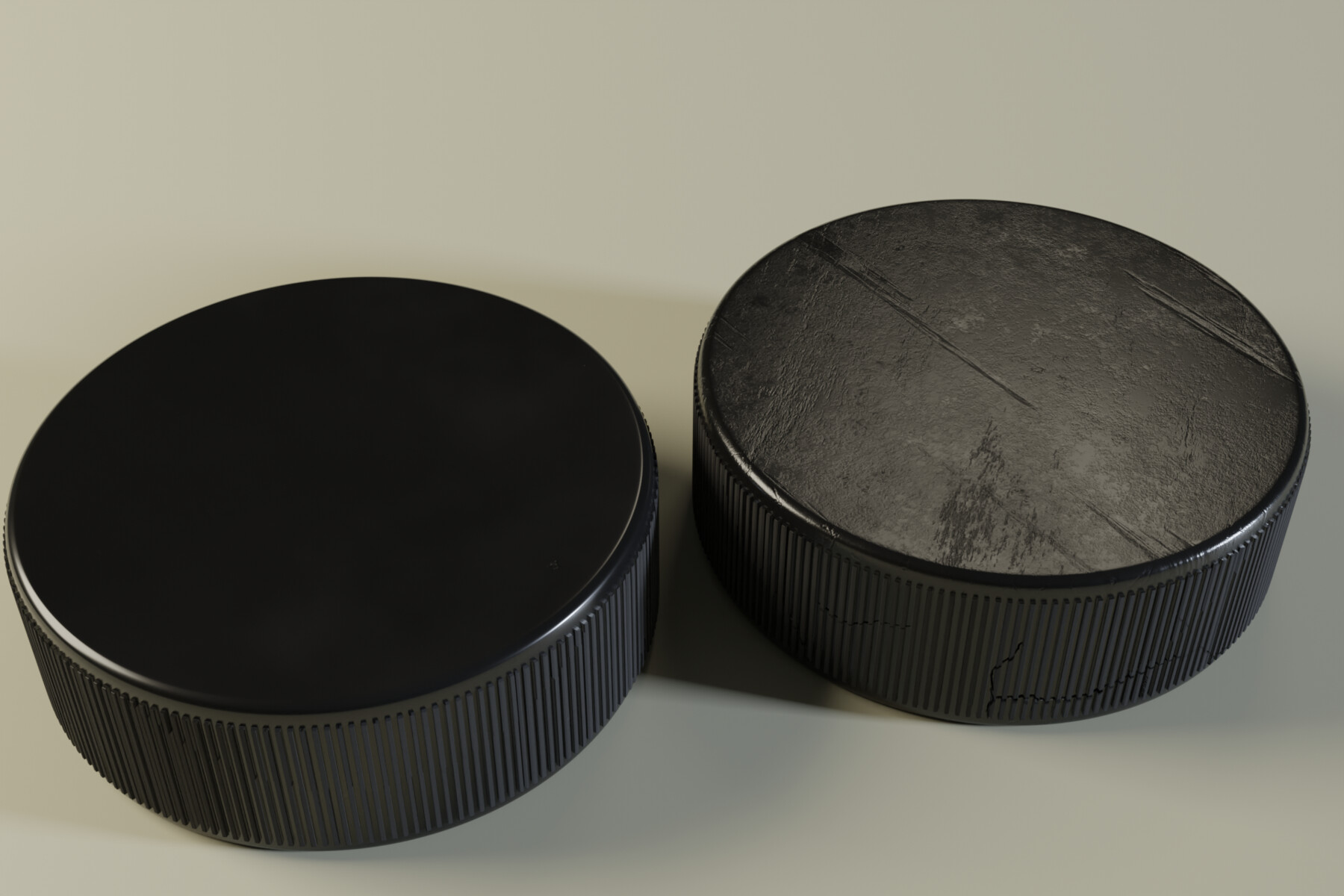 ArtStation - Collection of hockey sticks and pucks with procedural ...