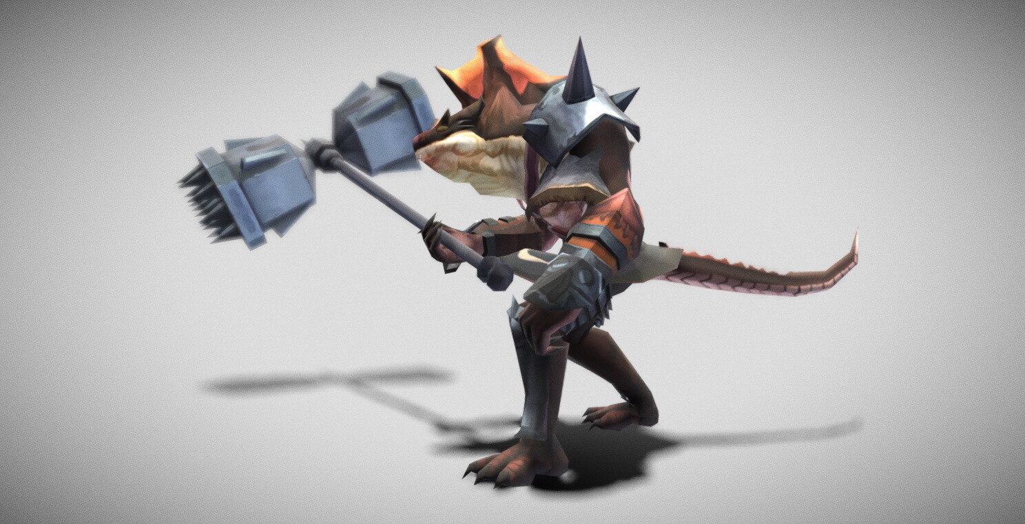 ArtStation - Dungeon Fantasy Monster - Hammer Lizard | Game Assets