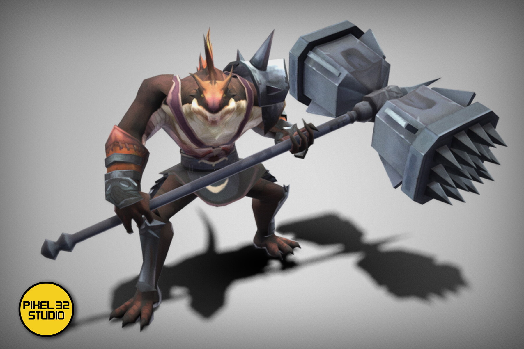 ArtStation - Dungeon Fantasy Monster - Hammer Lizard | Game Assets