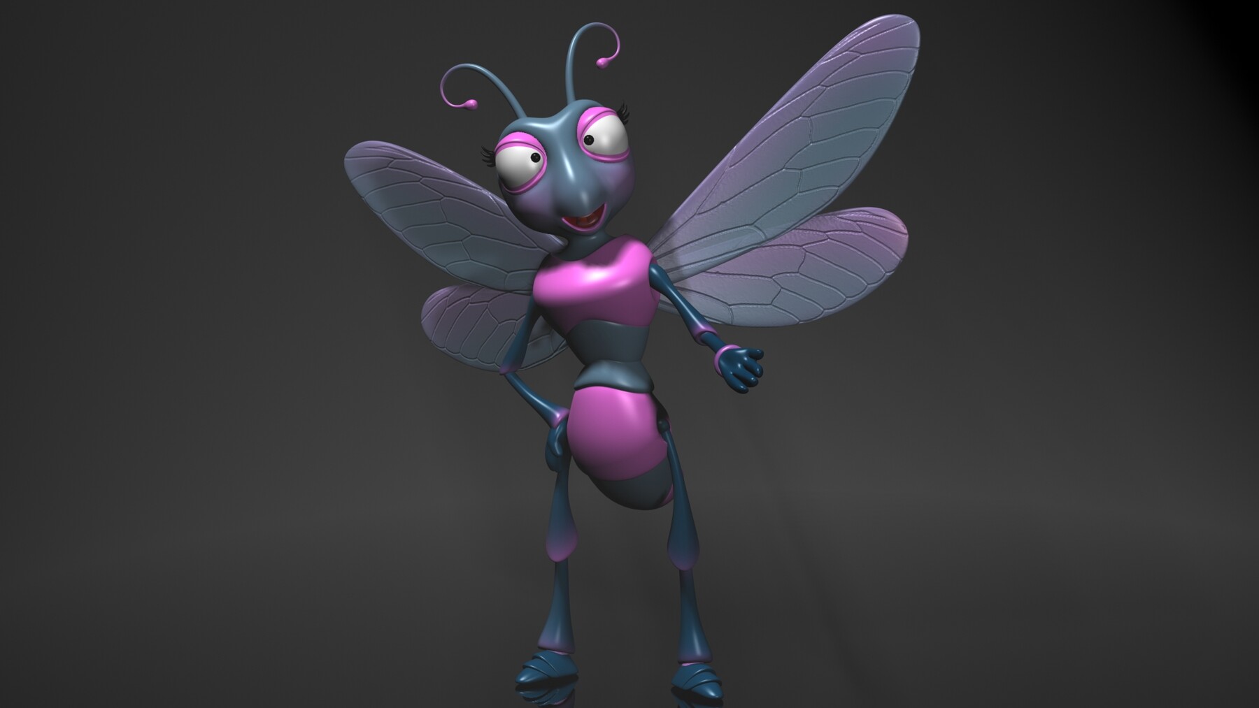 ArtStation - Cartoon Dragonfly RIGGED | Resources