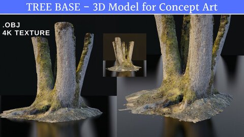 ArtStation - Tree Base - 3D Assets for Concept Art | Resources
