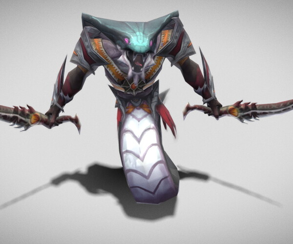 ArtStation - Dungeon Fantasy Monster - Noble Serpent | Game Assets