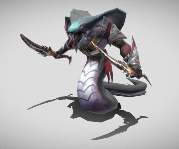 ArtStation - Dungeon Fantasy Monster - Noble Serpent | Game Assets