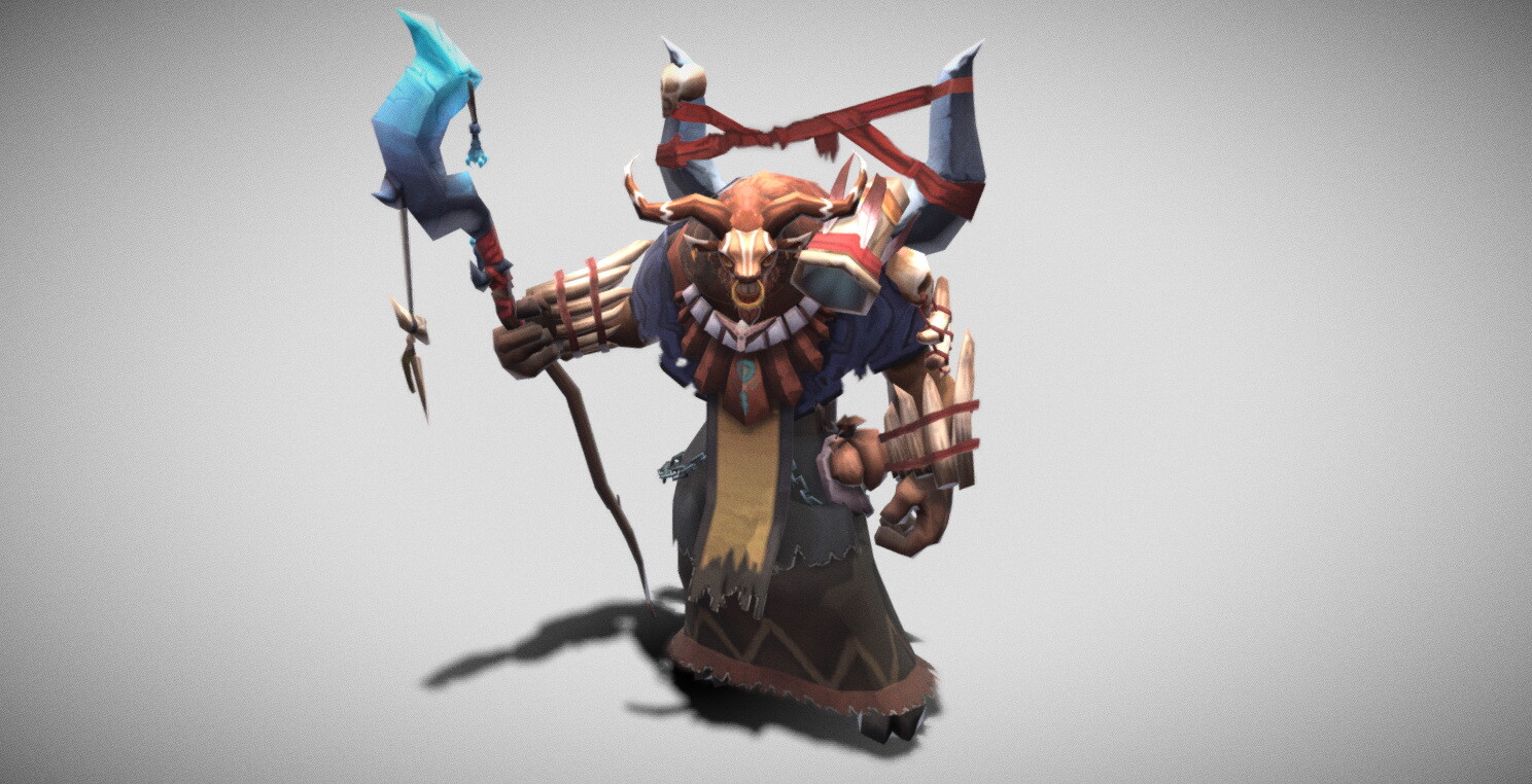 ArtStation - Dungeon Fantasy Monster - Bull Sorcerer | Game Assets