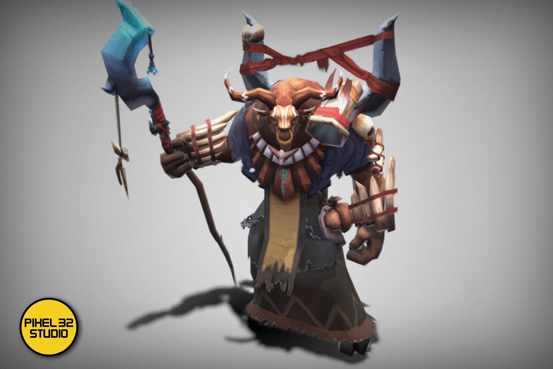 ArtStation - Dungeon Fantasy Monster - Bull Sorcerer | Game Assets