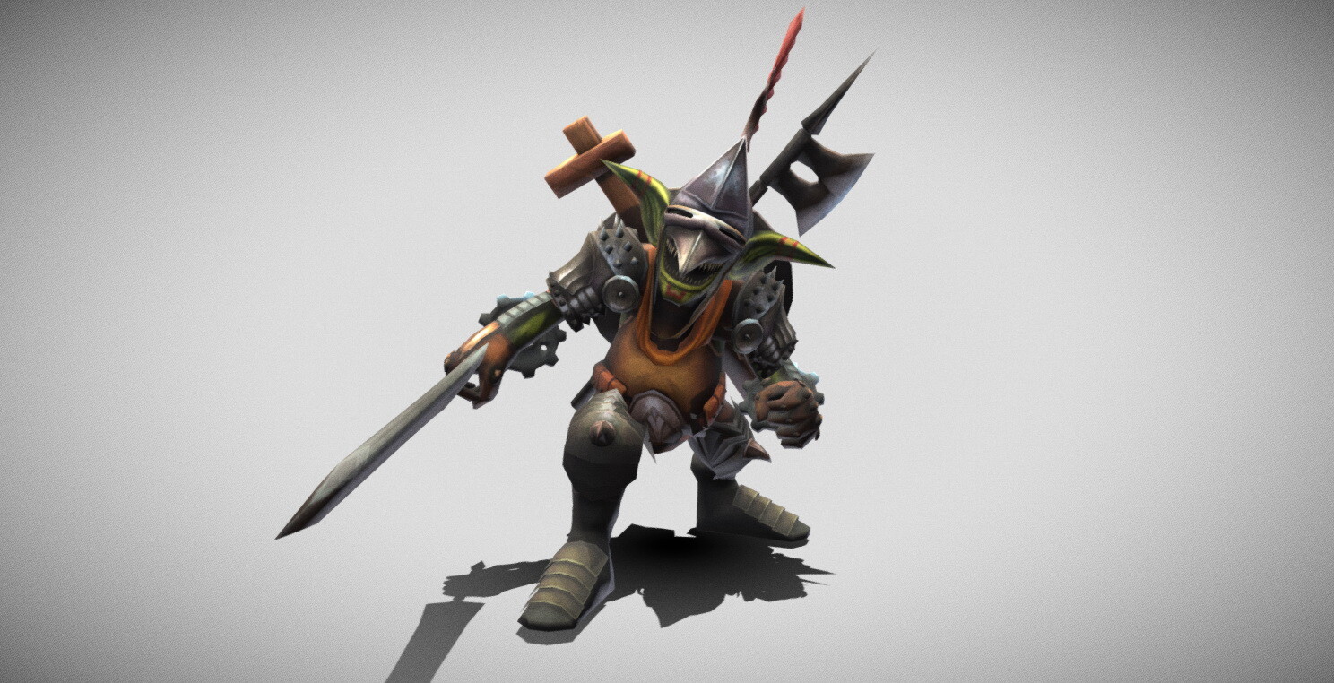 ArtStation - Dungeon Fantasy Monster - Troll Warrior | Game Assets