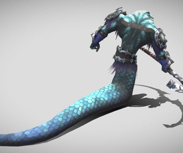 ArtStation - Dungeon Fantasy Monster - Noble Serpent Archer | Game Assets