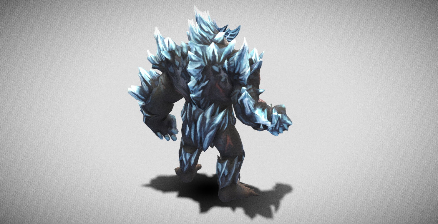 ArtStation - Dungeon Fantasy Monster - Beast of Ice | Game Assets