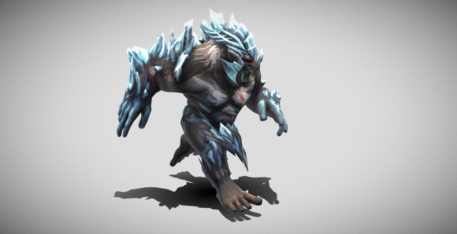 ArtStation - Dungeon Fantasy Monster - Beast of Ice | Game Assets