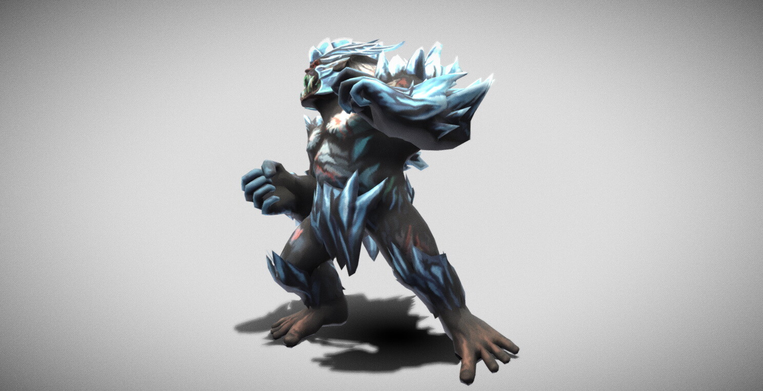 ArtStation - Dungeon Fantasy Monster - Beast of Ice | Game Assets