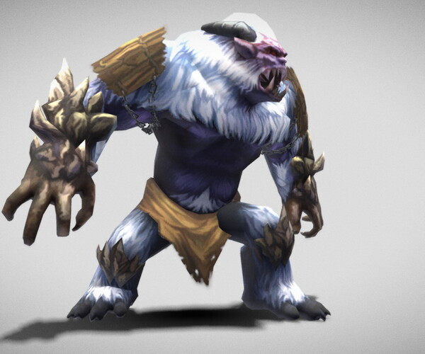 ArtStation - Dungeon Fantasy Monster - Yeti | Game Assets