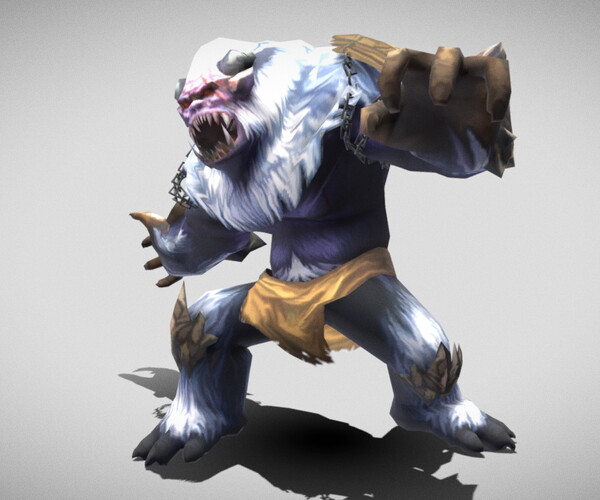 ArtStation - Dungeon Fantasy Monster - Yeti | Game Assets
