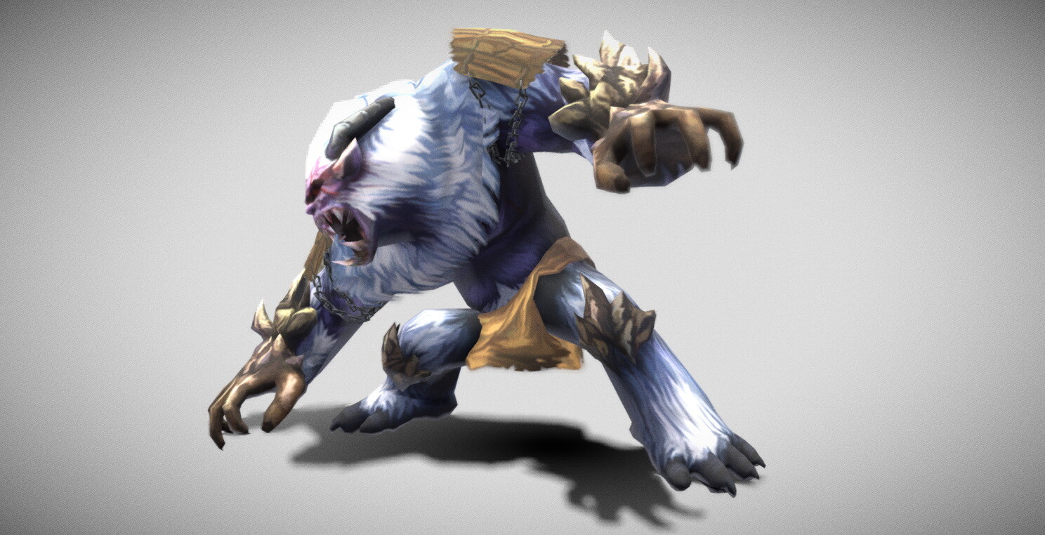 ArtStation - Dungeon Fantasy Monster - Yeti | Game Assets