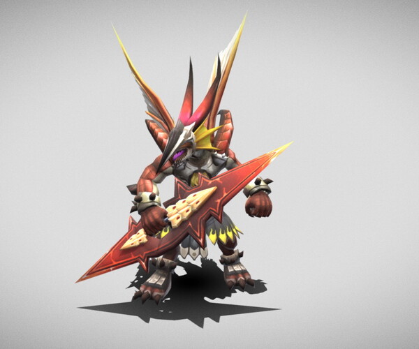 ArtStation - Dungeon Fantasy Monster - Noble Lizard Warrior 1 | Game Assets